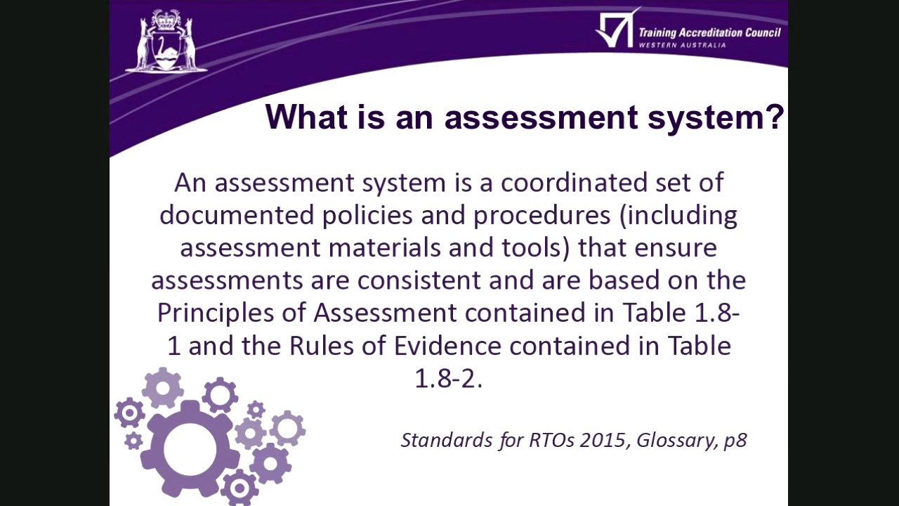Assessment (Part 1) – Design and Development of an Assessment System
