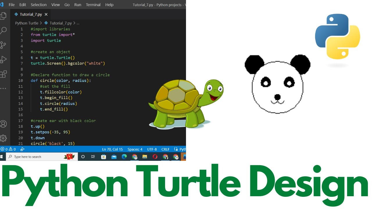 Python Programing Tutorial || Python GUI || Python Turtle Tutorial #006