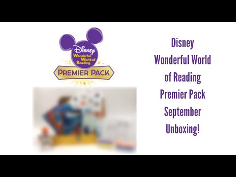 Disney's Wonderful World of Reading Premier Box September Unboxing!