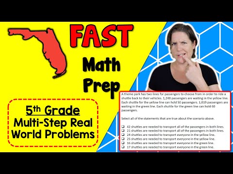 5th GRADE | Florida FAST Math Test Prep FREEBIE | MA.5.AR.1.1
