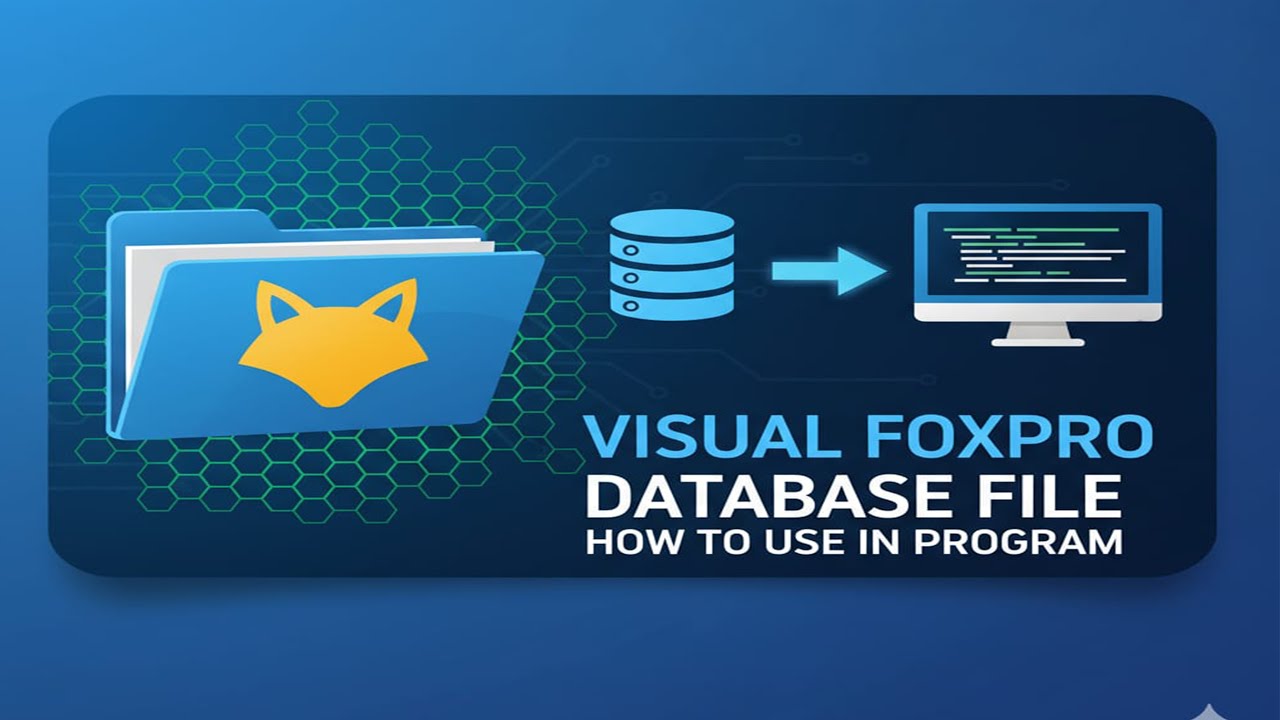 Using Database File in Program File | dbf to PRG | Visual FoxPro | Visual FoxPro Tutorial |