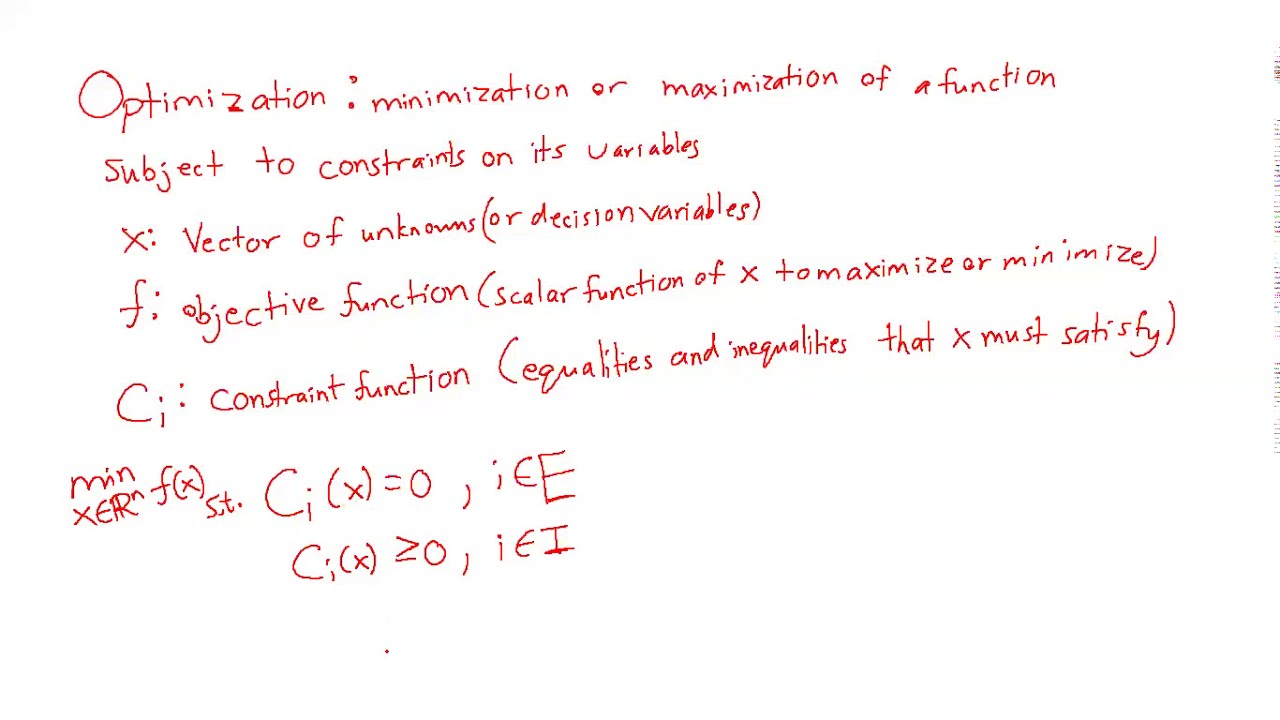 Optimization Chapter 1