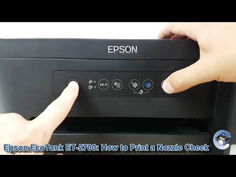 Epson EcoTank ET-2700: How to Print a Nozzle Check Test Page