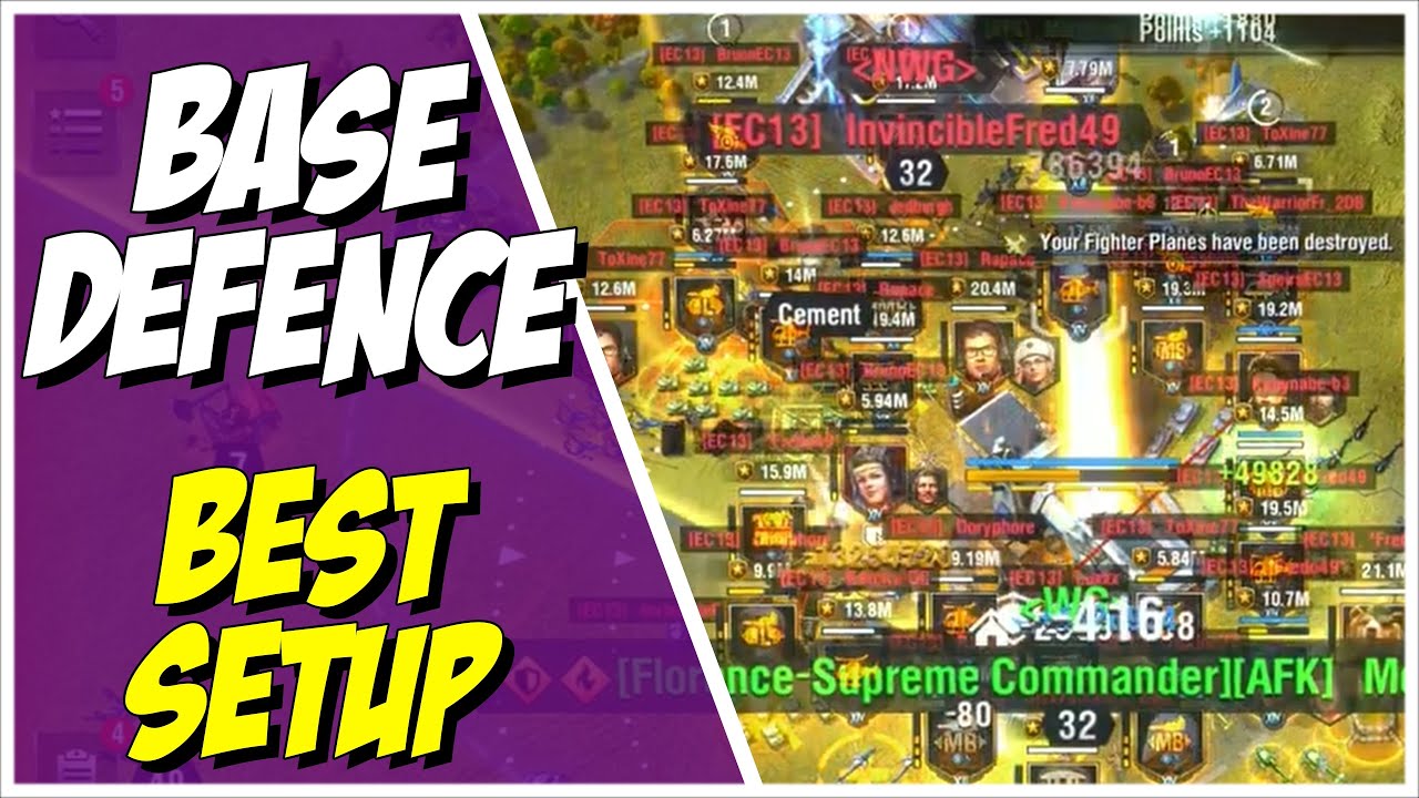 Maximize Your Base Defence, Units, Officers In Warpath