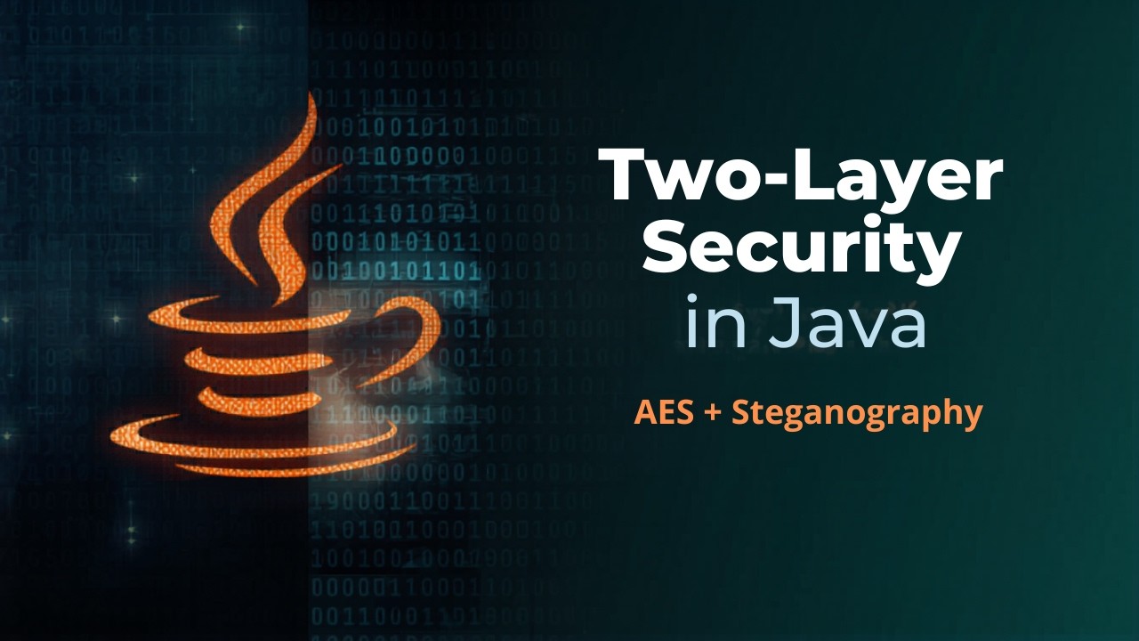 Two-Layer Security Project in Java (AES + Steganography)