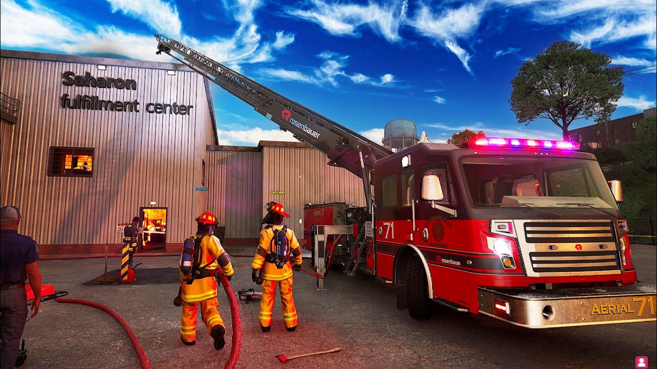 TRAPPED INSIDE An EXPLOSIVE WAREHOUSE FIRE in Firefighting Simulator Ignite