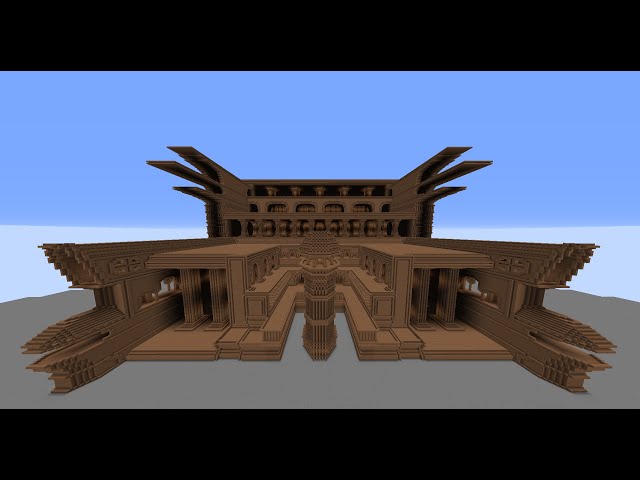 Huge Dirt Castle Exterior Minecraft Map