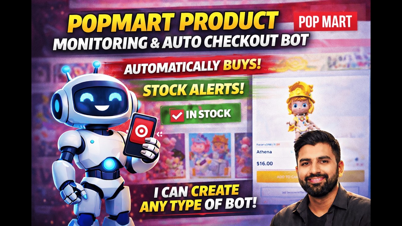 POPMART Product Monitoring and Auto Checkout bot