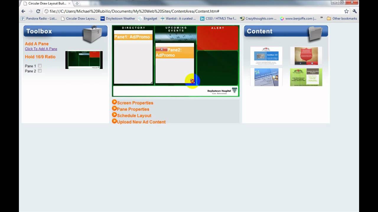 Circular Draw JQuery Demo