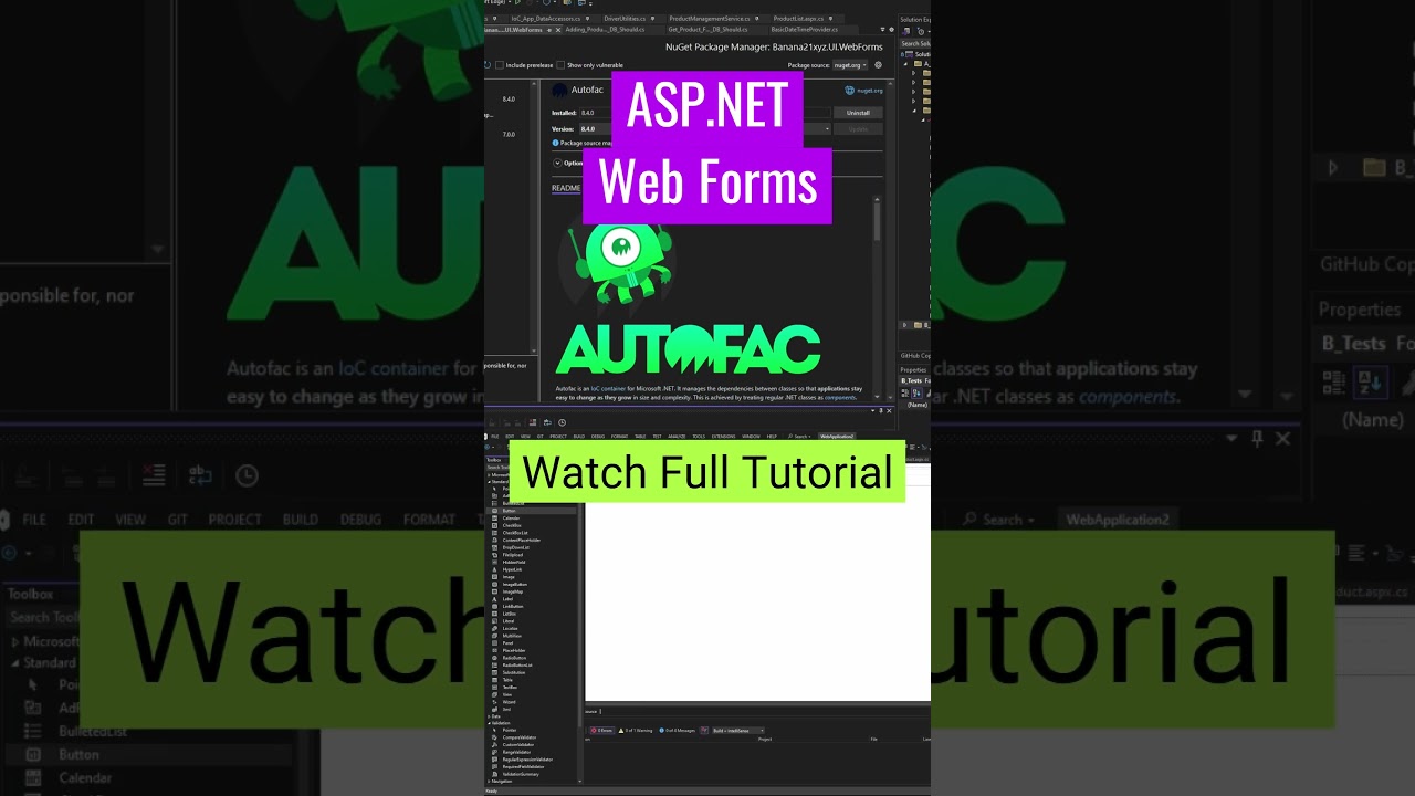 ASP.NET - Web Forms Tutorial Overview