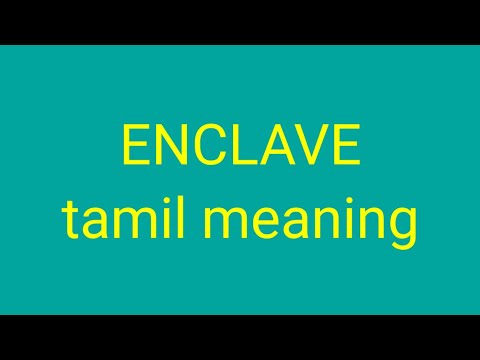 ENCLAVE tamil meaning/sasikumar