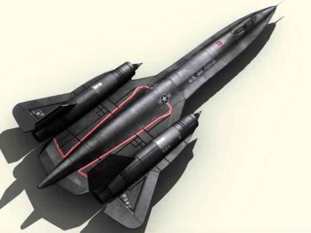 SR-71 Blackbird 3D Model - FlatPyramid