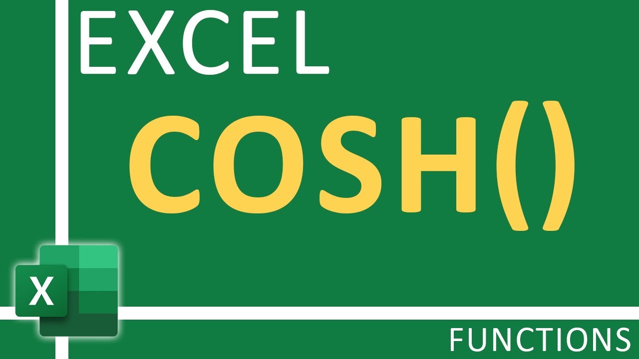 How To Use Excel COSH Function | Excel Tutorial for Everyone