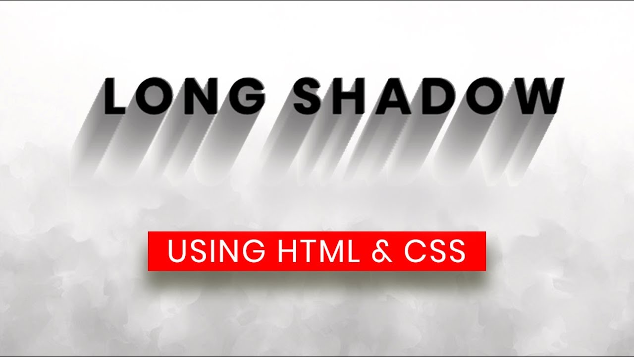 Long Shadow Using Html CSS without Javascript | CSS Text Shadow