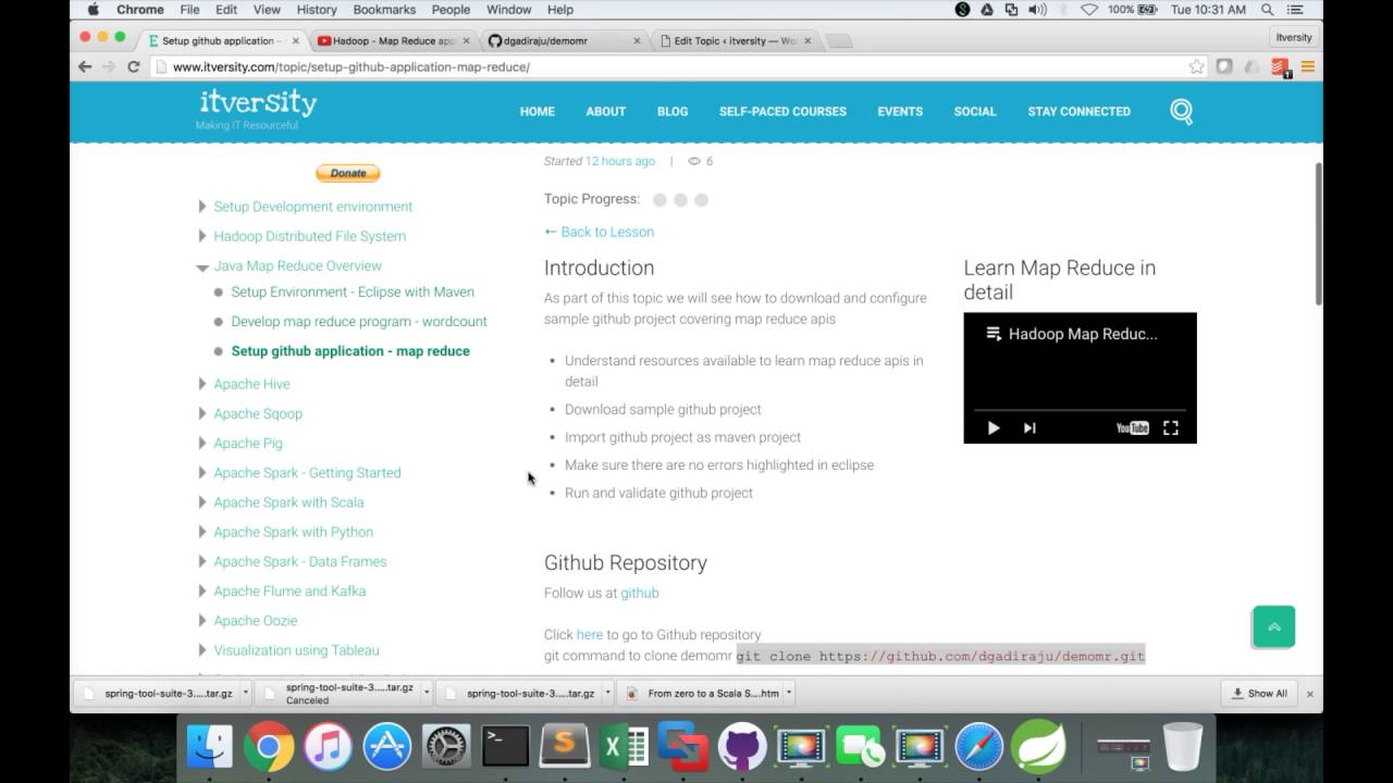 Java Map Reduce Overview - Run and Validate github project