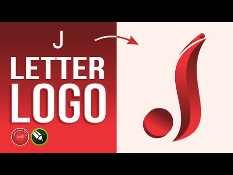 Coreldraw Logo Design Letter J : How to Convert J Word into J Shaped Logo CorelDraw
