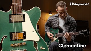 Orangewood Clementine Semi-Hollow Electric Guitar in Evergreen ...