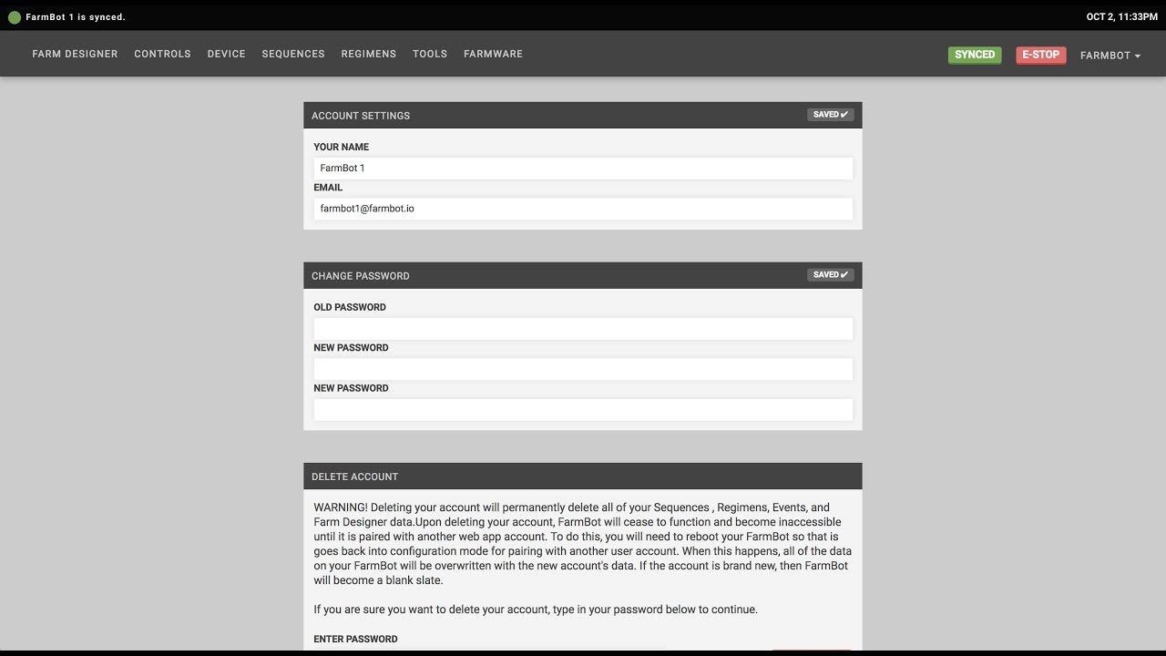 FarmBot Software: Web App Basics
