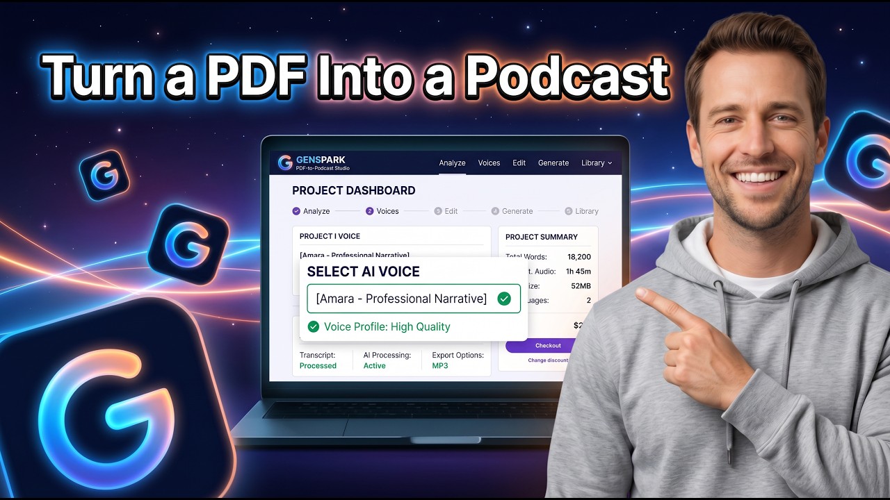 How to Turn a PDF Into a Podcast with Genspark [2026 Full Guide]