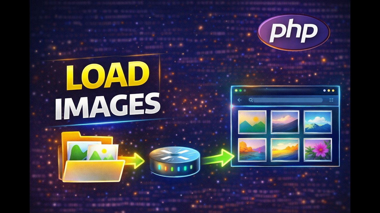 load directory images on a web page using php glob function