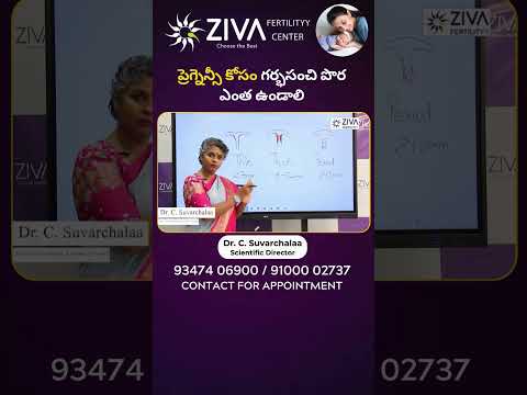 ప్రెగ్నెన్సీ కోసం గర్భసంచి పొర ఎంత ఉండాలి | Endometrial Thickness | Dr C Suvarchala | Ziva Fertility