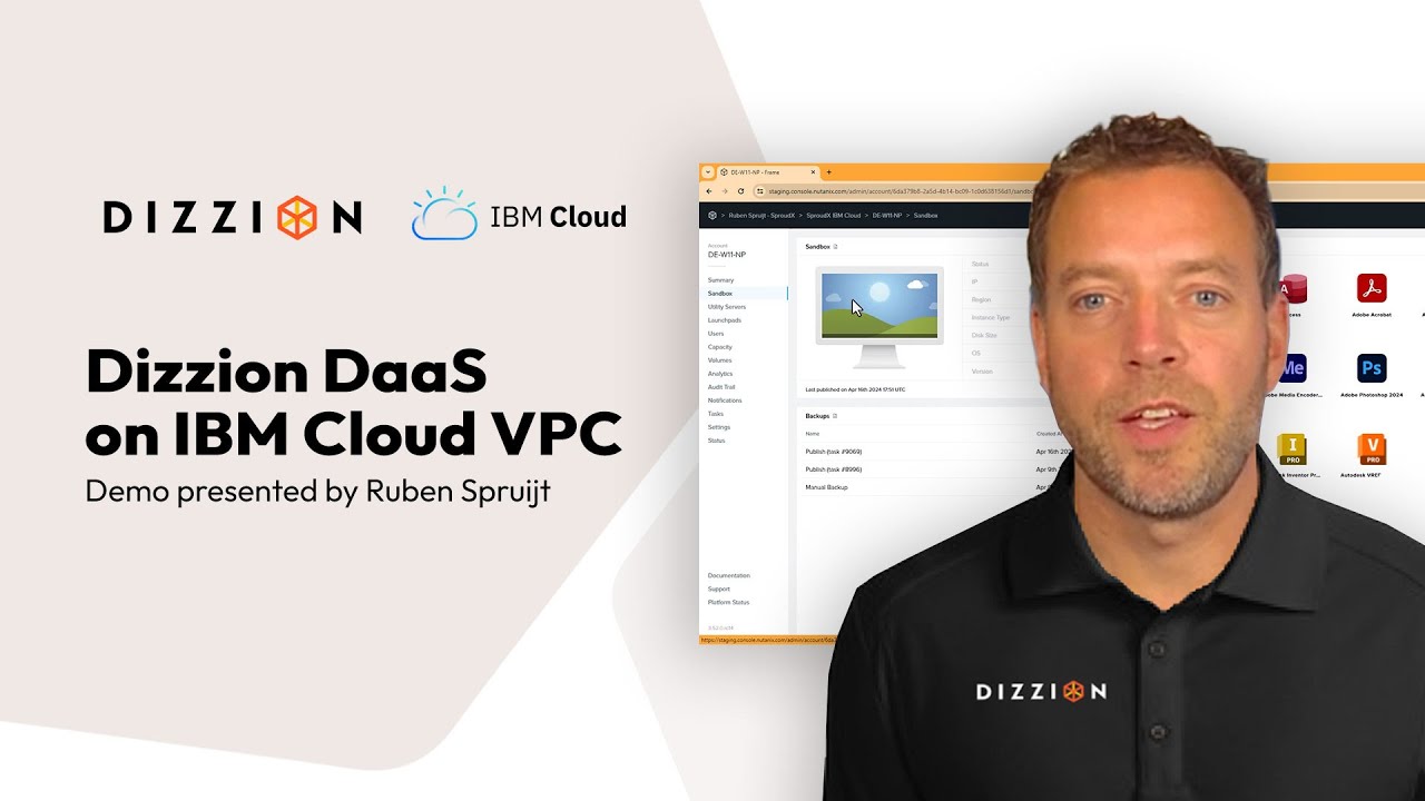 Dizzion DaaS on IBM Cloud VPC Demo