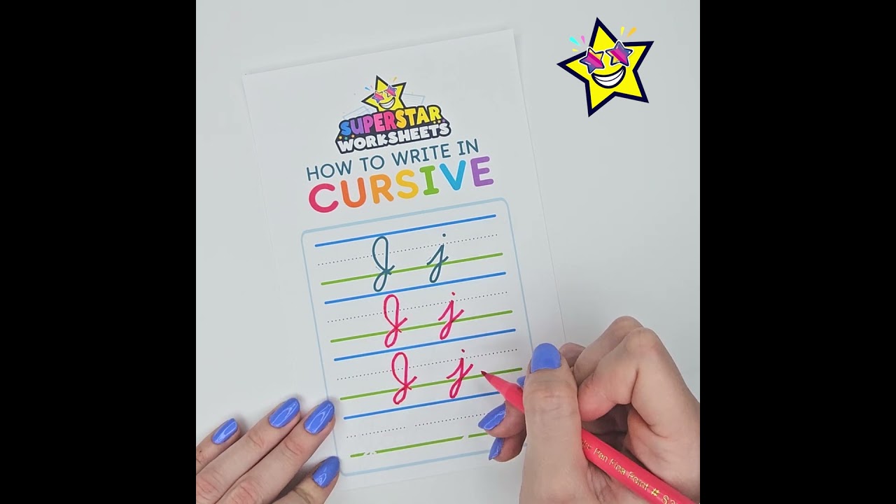How To Write Cursive Letter J