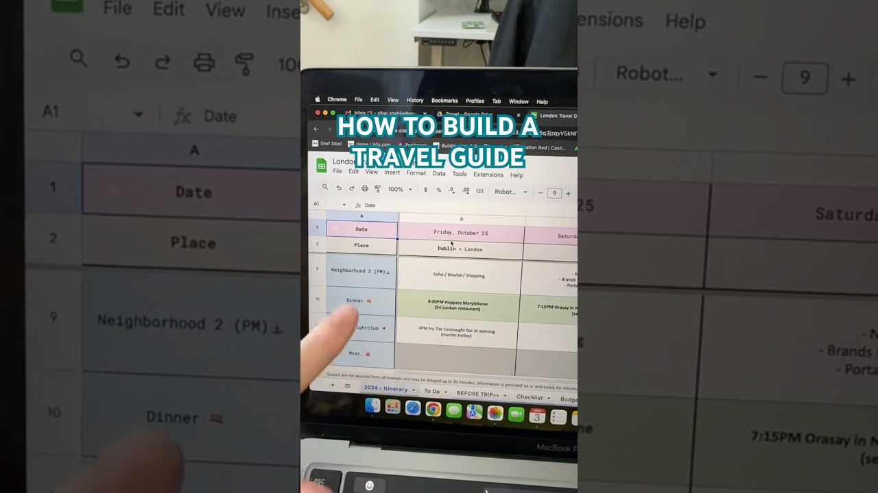 a life-changer for type A travelers ✈️ #travelguide #travel #traveltips #googlesheets #planning