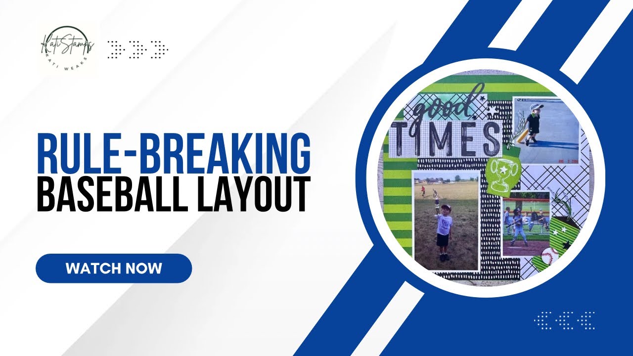 Scrapbooking Layout Process | Rule-Breaking Baseball Layout