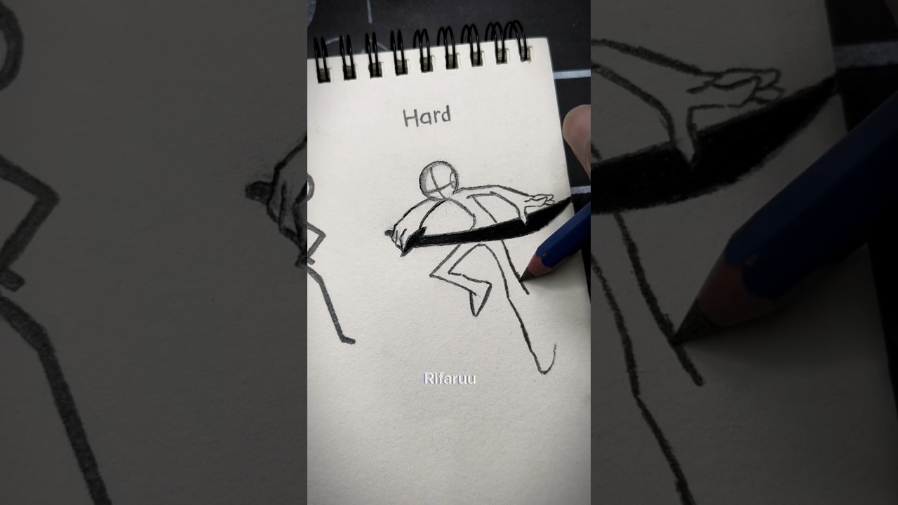 How to Draw Stick Man in 3 Ways #drawing #stickman #tutorial