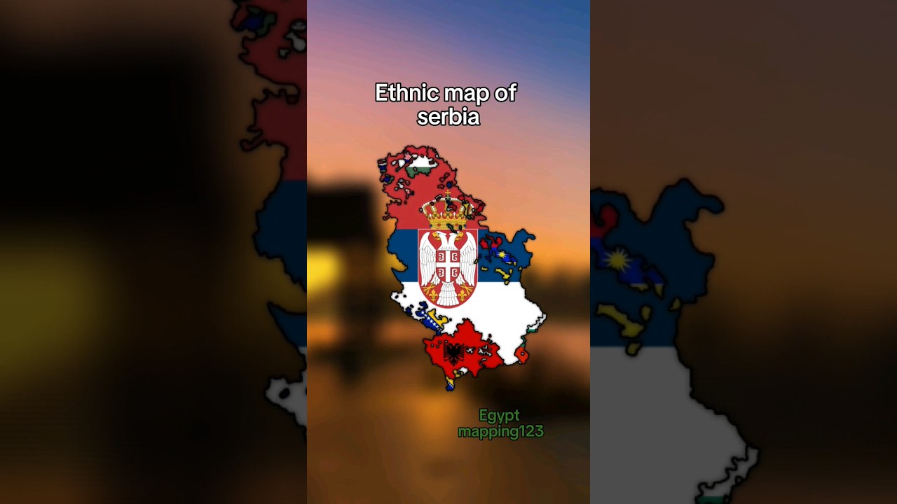 Ethinc map of serbia #map #europe #world #mapping #history #Serbia #geography