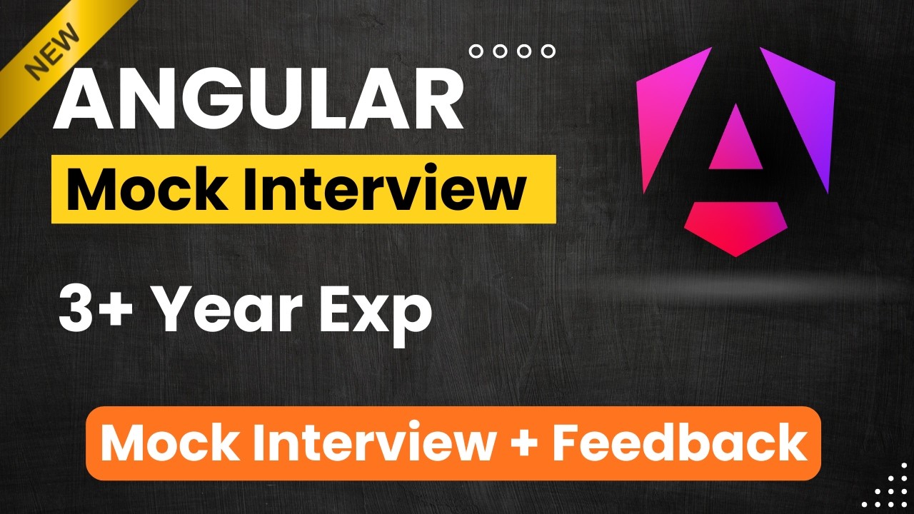 Angular Live Mock Interview 3 Year of Experience | Angular Interview + Feedback