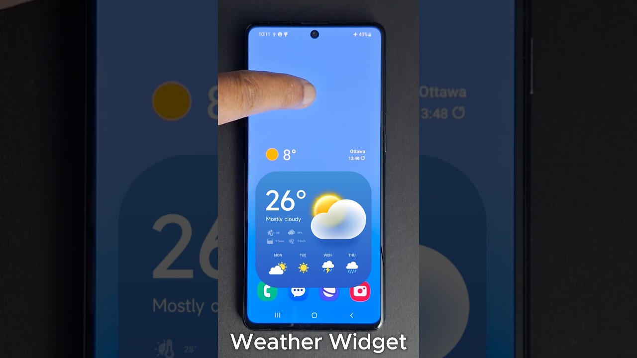 How to Add Weather Widget to Home Screen on Android Phone #widget