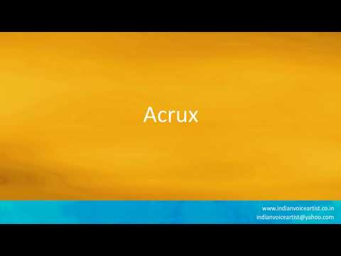 How to pronounce "Acrux".