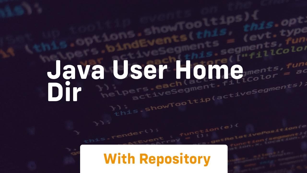 java user home dir