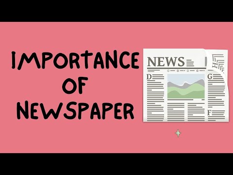 Importance of newspaper #importanceofnewspaper #learningvideo #educationvideo