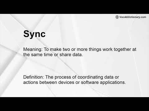 Sync Meaning