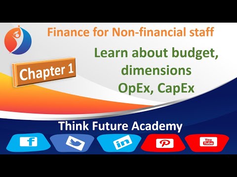 Chapter 01 : Definition of Budgeting, Dimensions , Understanding of OPEX & CAPEX