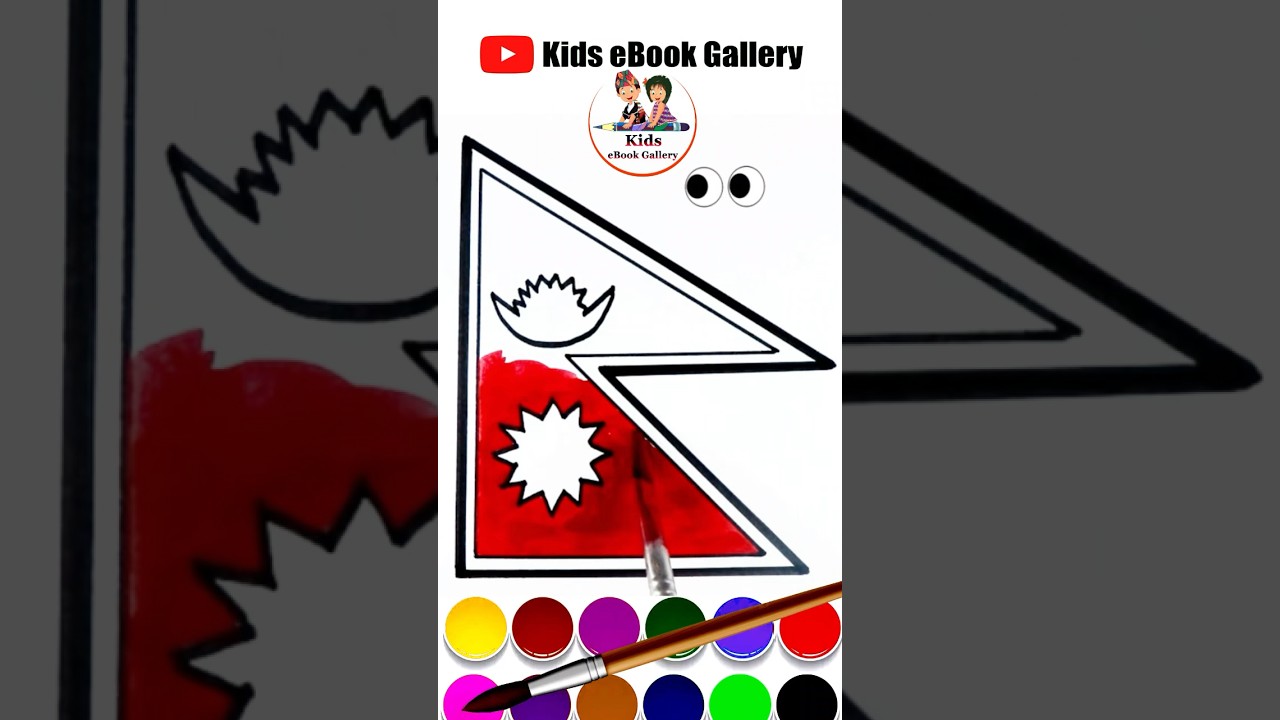 #Drawnepaliflag #nepalidrawing #artforkids #kidsebookgallery #sajilochitra #easydraw #artprojects