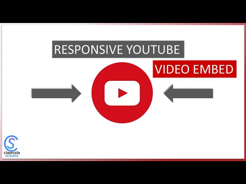 Responsive Embedded Youtube Video In html file | HTML | CSS | Computer Science