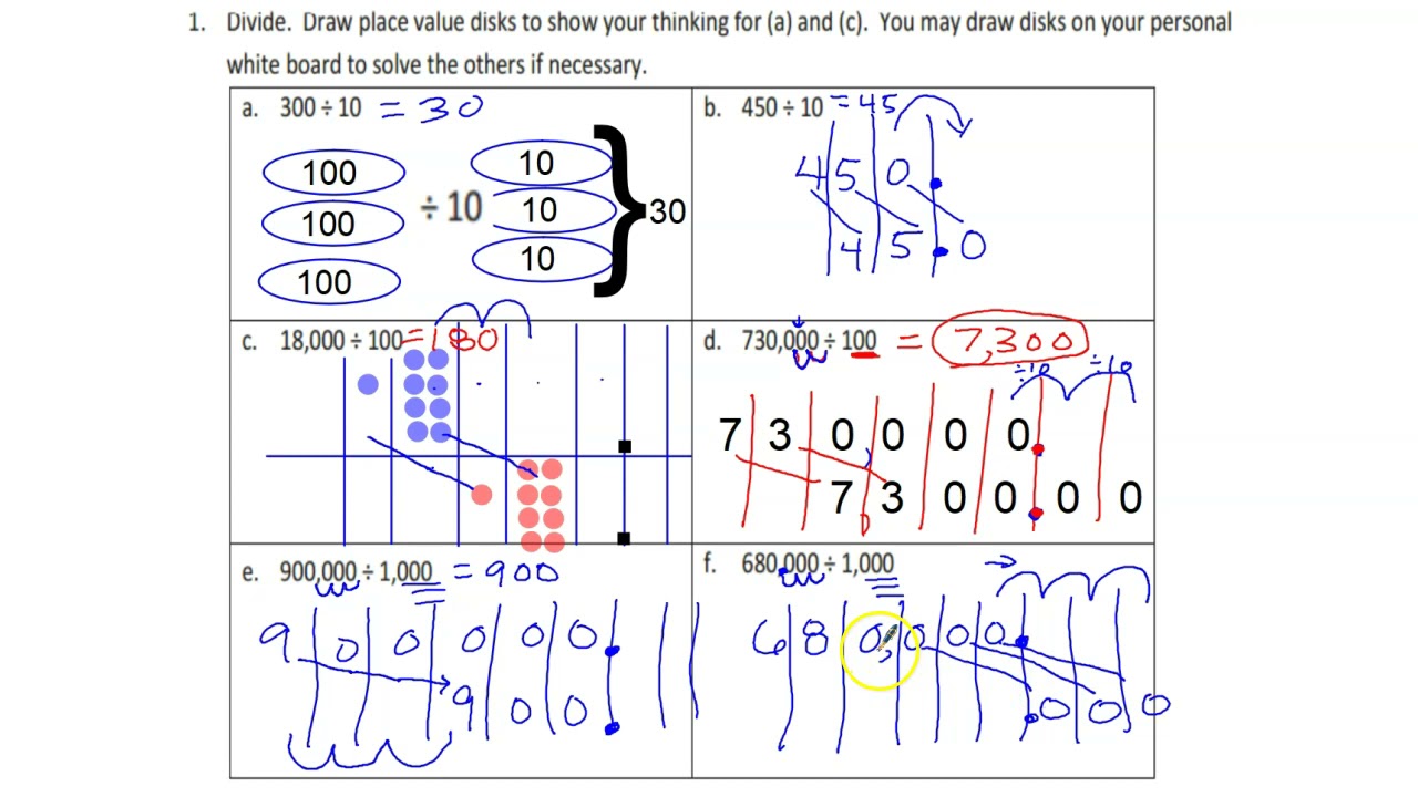 Grade 5 Module 2 Topic E Lesson 16 (Complete Homework)