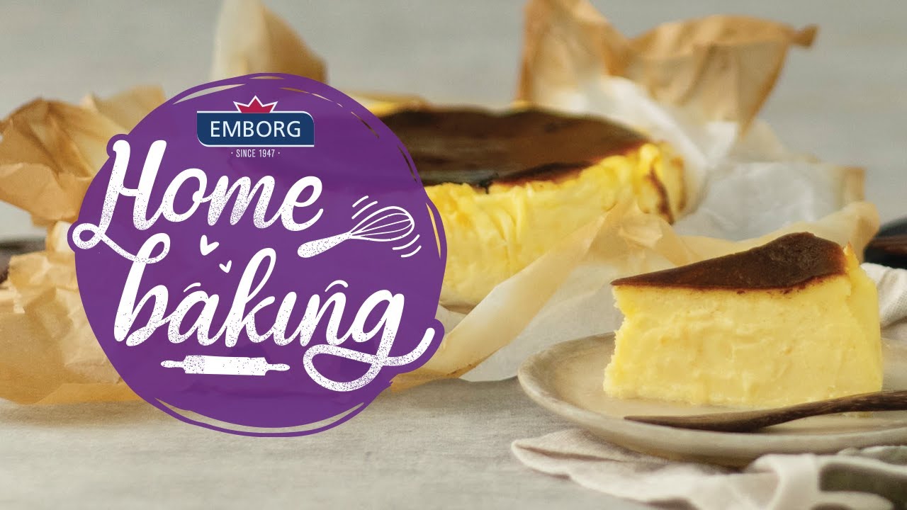 Deliciously Easy Burnt Basque Cheesecake | Emborg Home Baking