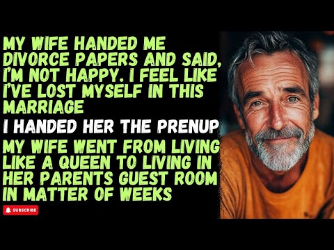 Cheating wife wanted all my assets in divorce, She forgot we have a prenup in place, cheating wife