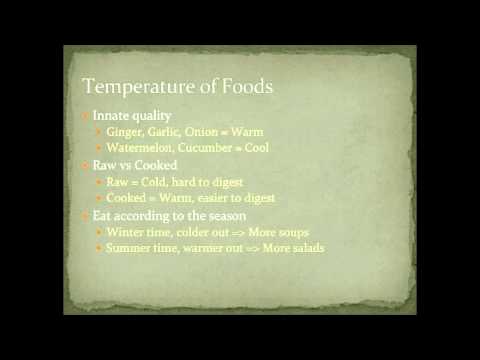Chinese Medicine Nutrition: Temperature and the Innate Nature of Foods