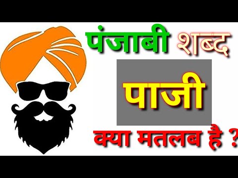 पंजाबी शब्द पाजी का क्या मतलब होता है | Punjabi Words Paji Mean | Punjabi language #shorts