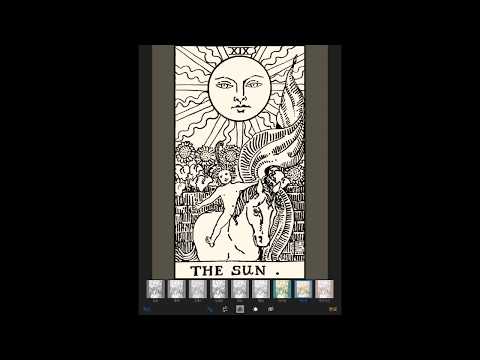 PDF -Printable, Color your own tarot deck 22 major arcana Instant Download