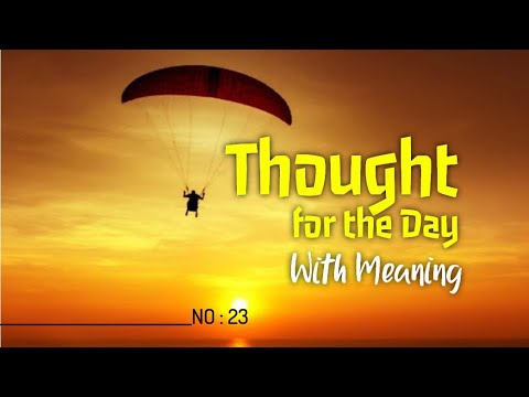 Thought for the Day in English with Meaning | Daily Thought | Thought of the Day | Daily Quotes