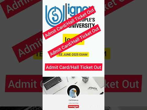 Ignou Hall Ticket June 2025 #Ignou Hall ticket @cafewalal786