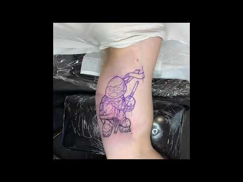 Tattoo Time Lapse: Teenage Mutant Ninja Turtles