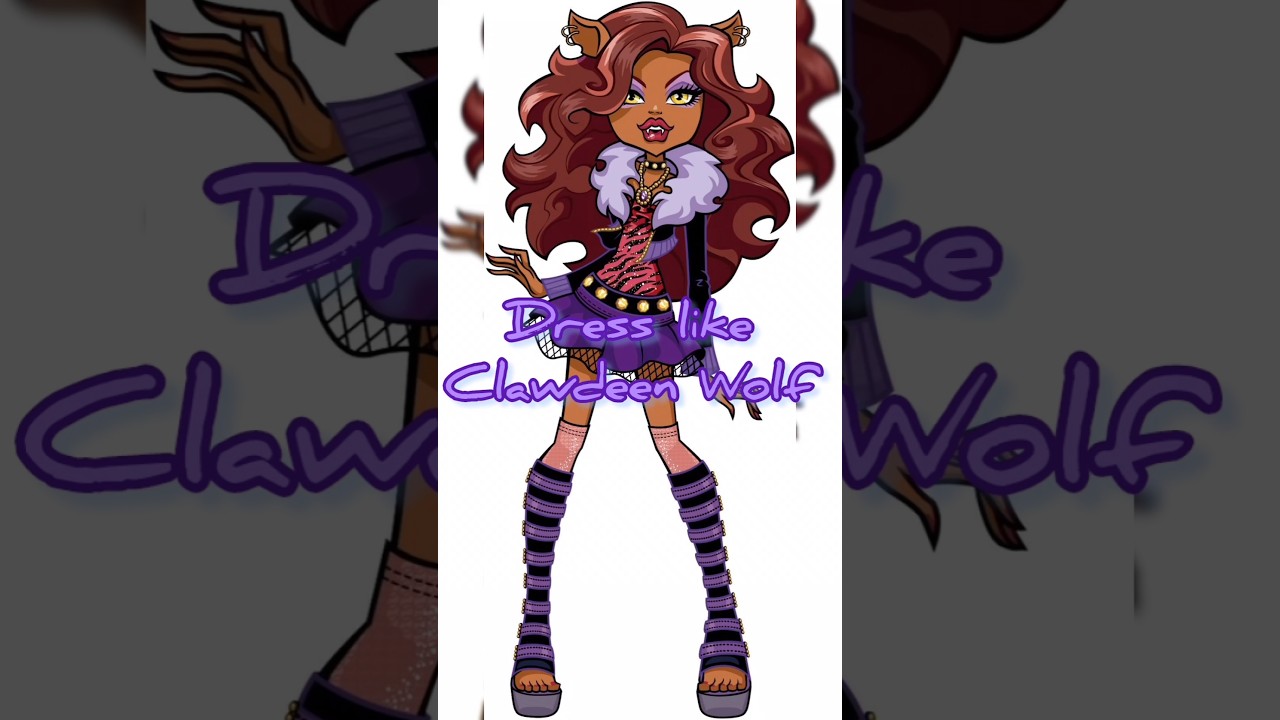It's Halloween Time! Dress like Clawdeen Wolf! #monsterhigh #clawdeenwolf #halloween #outfit